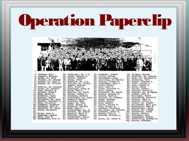 Cocktails With the CIA, Episode 8, Operation Paperclip | PPT