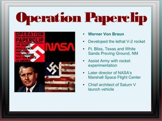 Cocktails With the CIA, Episode 8, Operation Paperclip | PPT