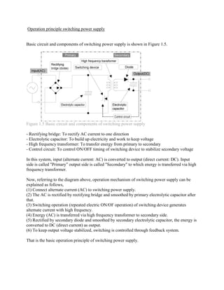Operation principle switching power supply | DOCX