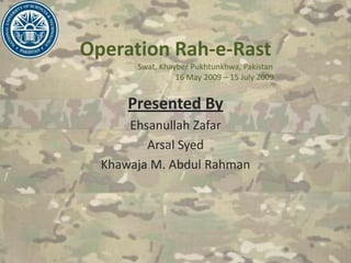 Operation Rah-e-Rast | PPTX