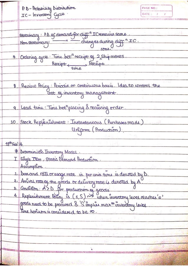 Operation Research Notes - Ronak Sumbaly | PDF