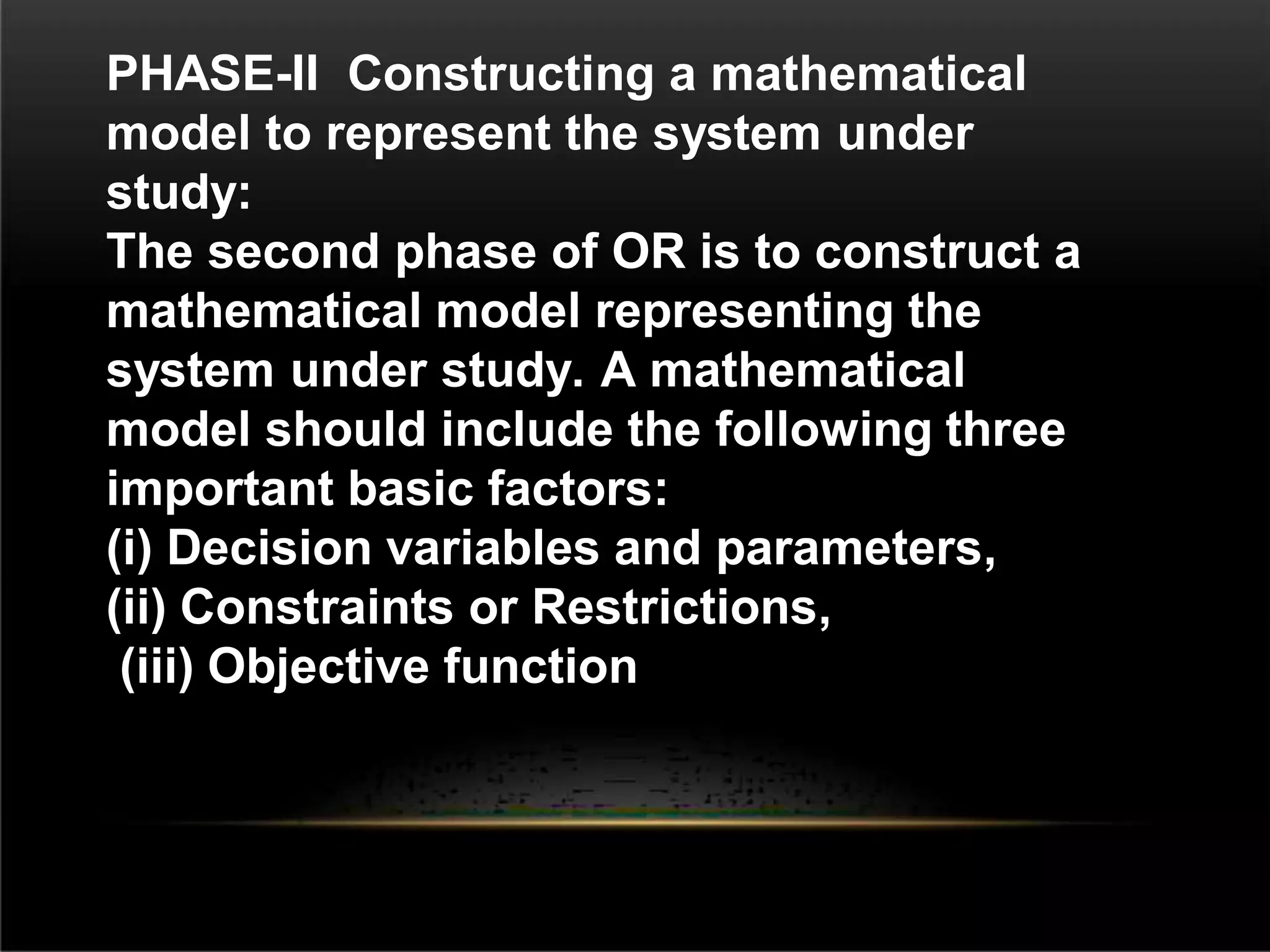 Operation research (definition, phases) | PDF