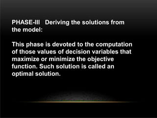 Operation research (definition, phases) | PDF