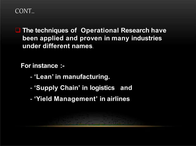 Operation research (definition, phases) | PDF