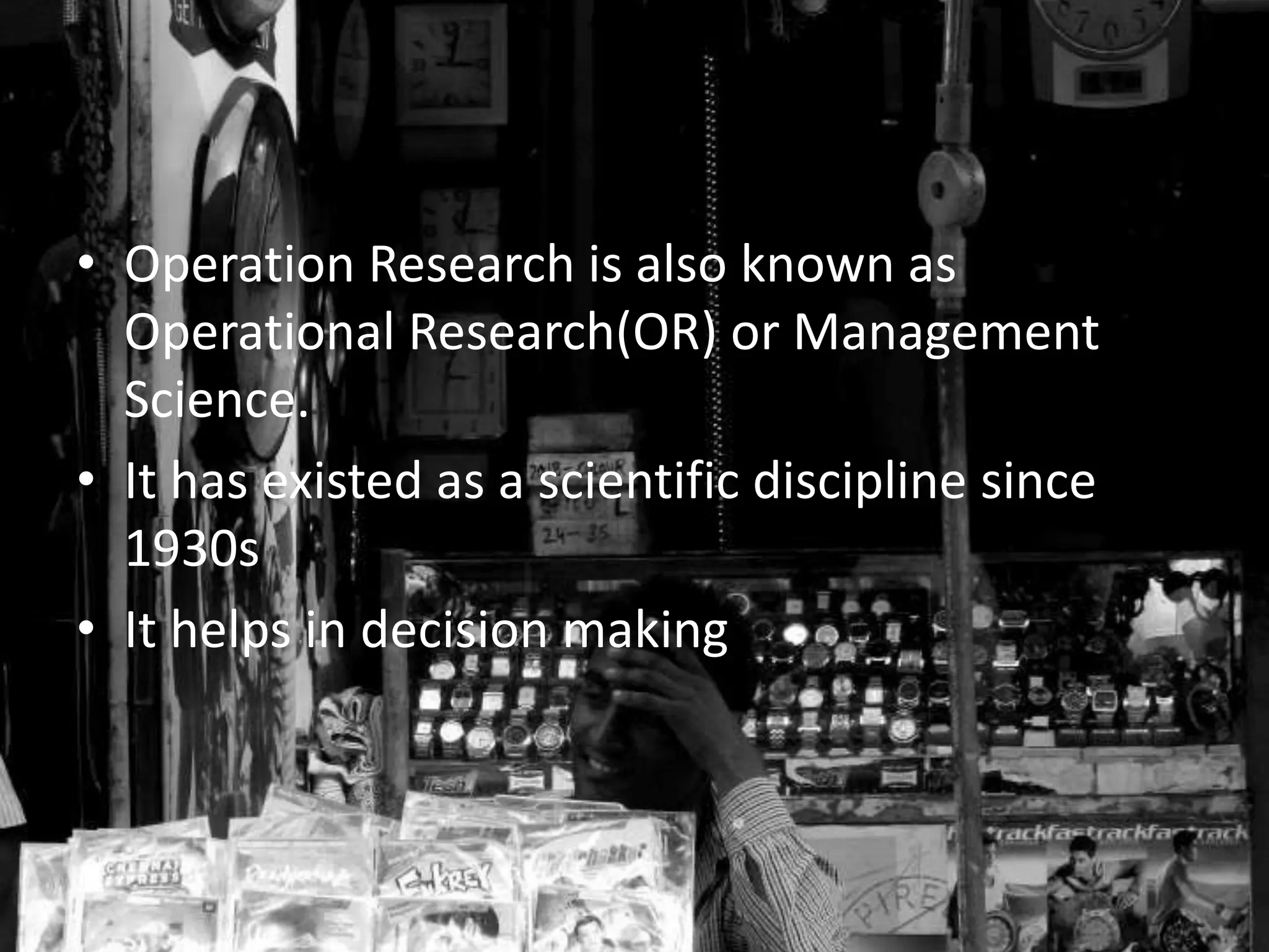 Operation research and health sector | PPTX
