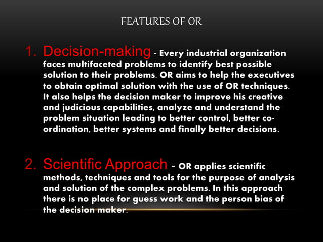 Operation research and its application | PPTX | Computer Software and ...