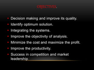 Operation research and its application | PPTX