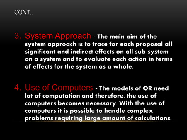 Operation research and its application | PPT