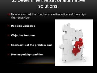 Operation research and its application | PPT