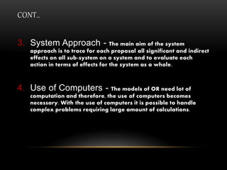 Operation research and its application | PPTX