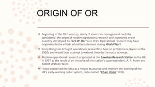 Operations Research | PPT