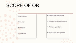 Operations Research | PPT