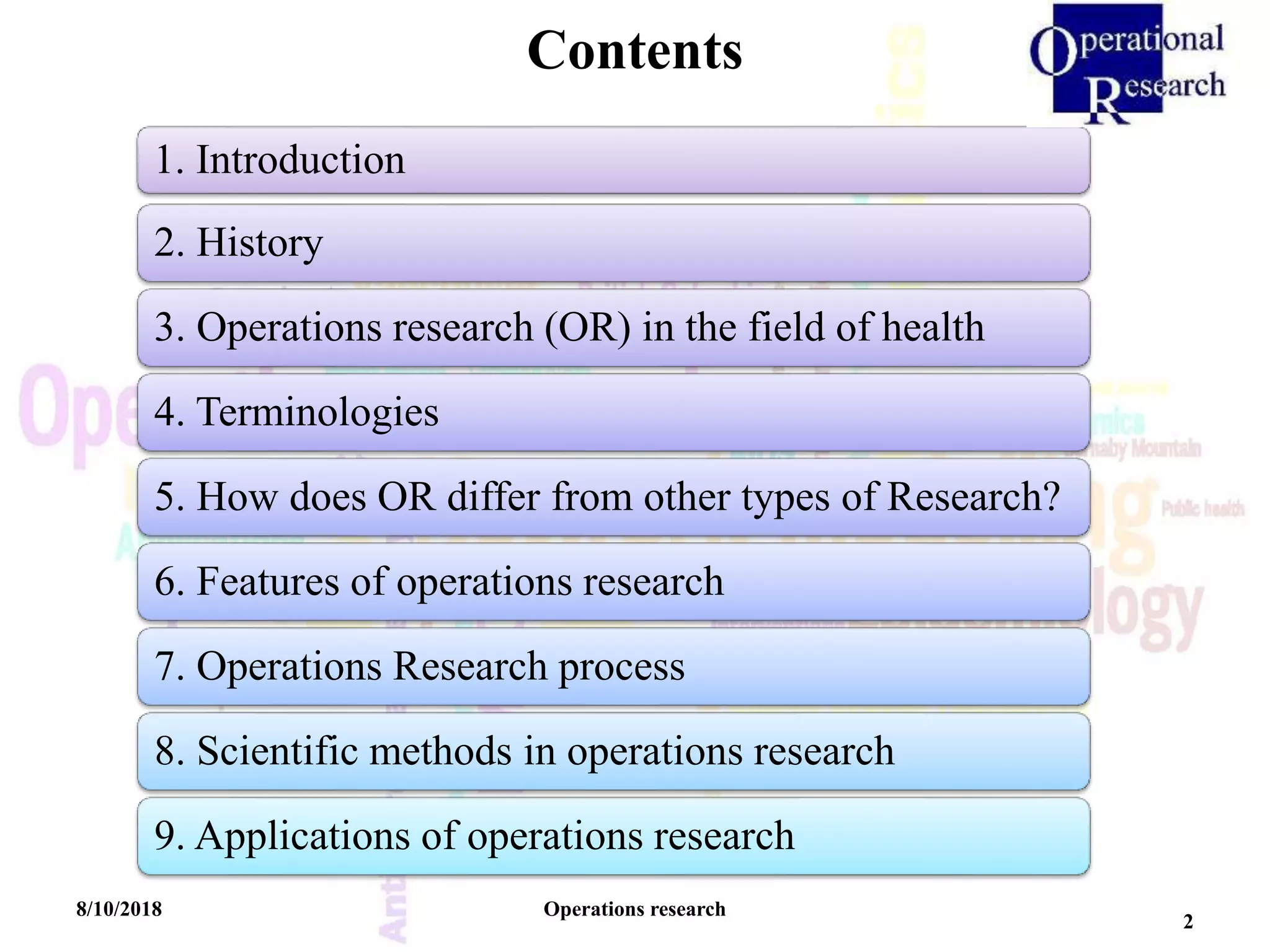 Operation research | PPTX