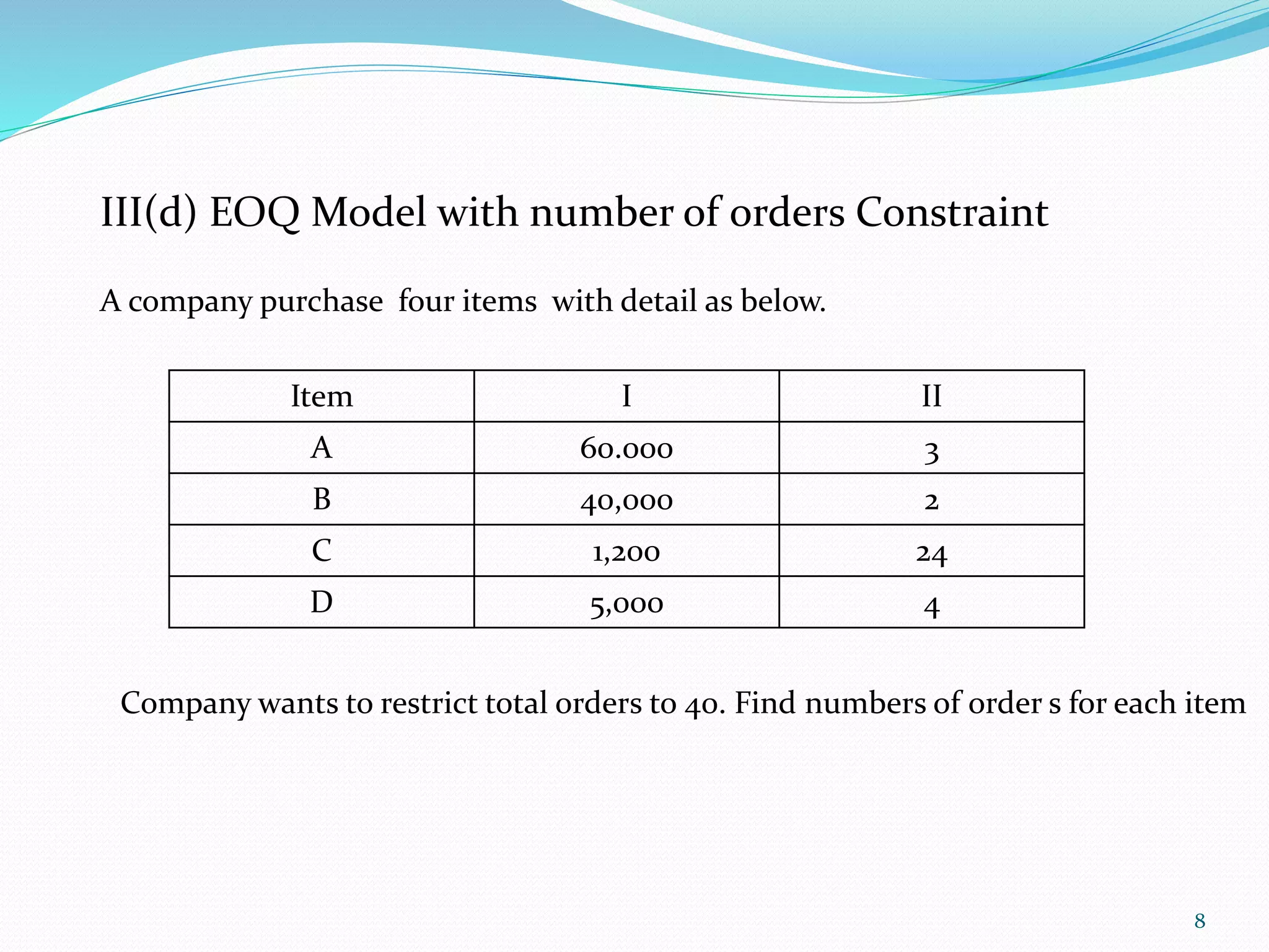 Inventory Model 3 Operation Research | PPTX
