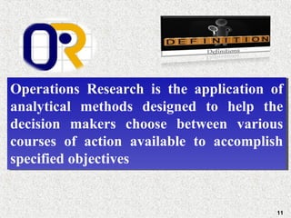 Operation Research | PPT