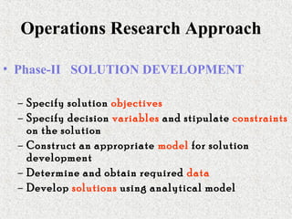Operation Research | PPT