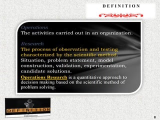 Operation Research | PPT