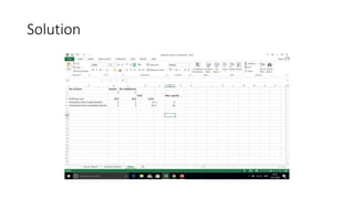 Linear Programming based questions using solver in excel | PPT