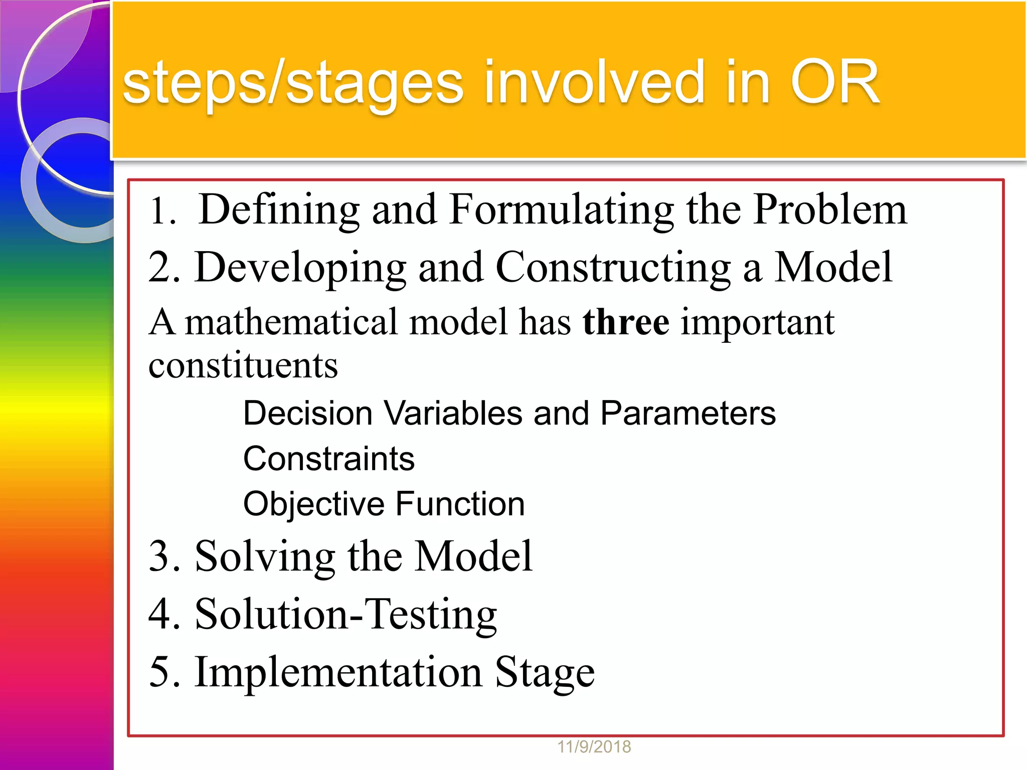Operation research ppt chapter one | PPTX