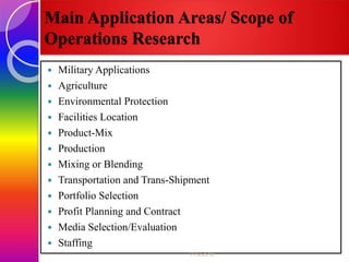 Operation research ppt chapter one | PPTX
