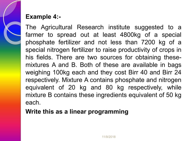 Operation research ppt chapter two mitku | PPTX