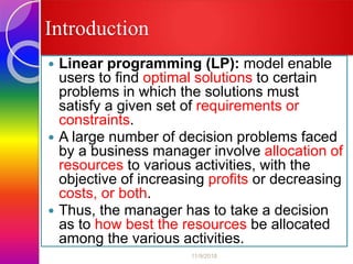 Operation research ppt chapter two mitku | PPTX