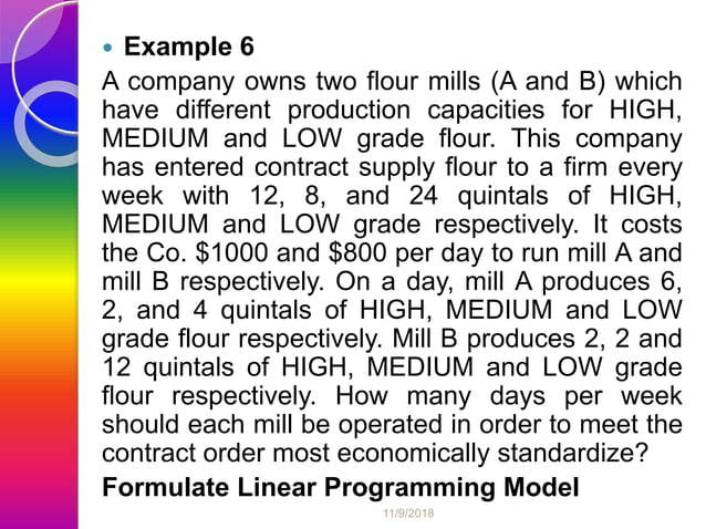 Operation research ppt chapter two mitku | PPTX