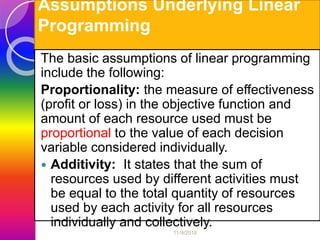 Operation research ppt chapter two mitku | PPTX