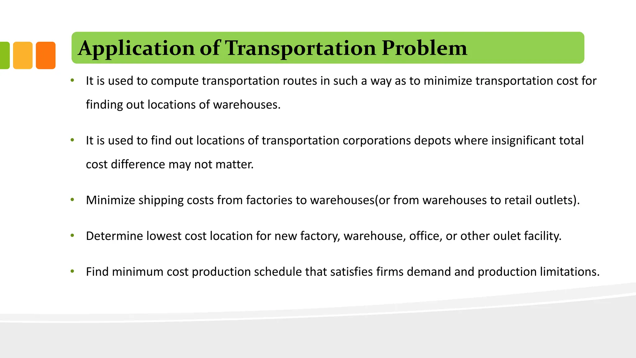 Full ready presentation on Transportation Problem | PPT