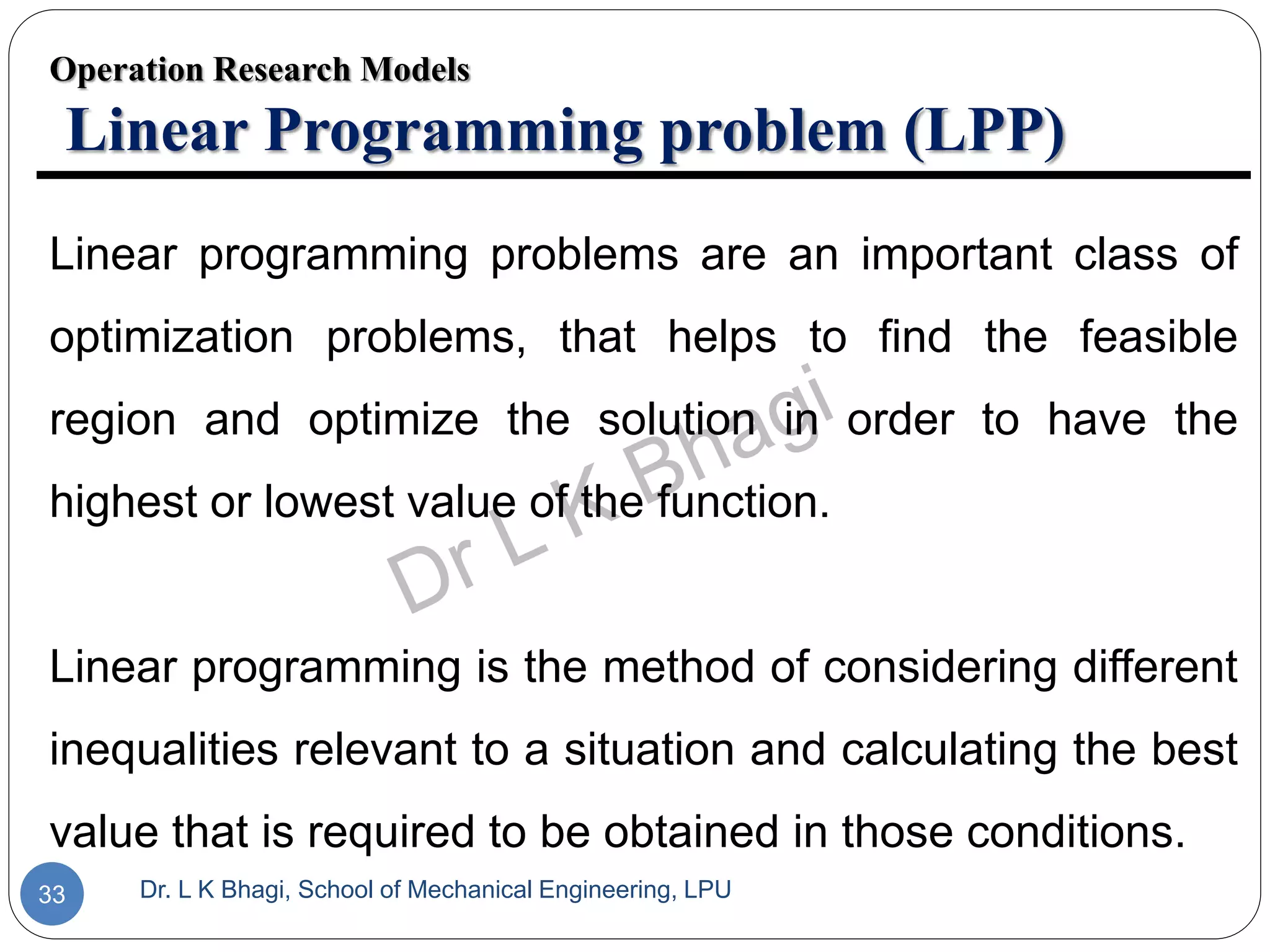 Operation research unit1 introduction and lpp graphical and simplex ...