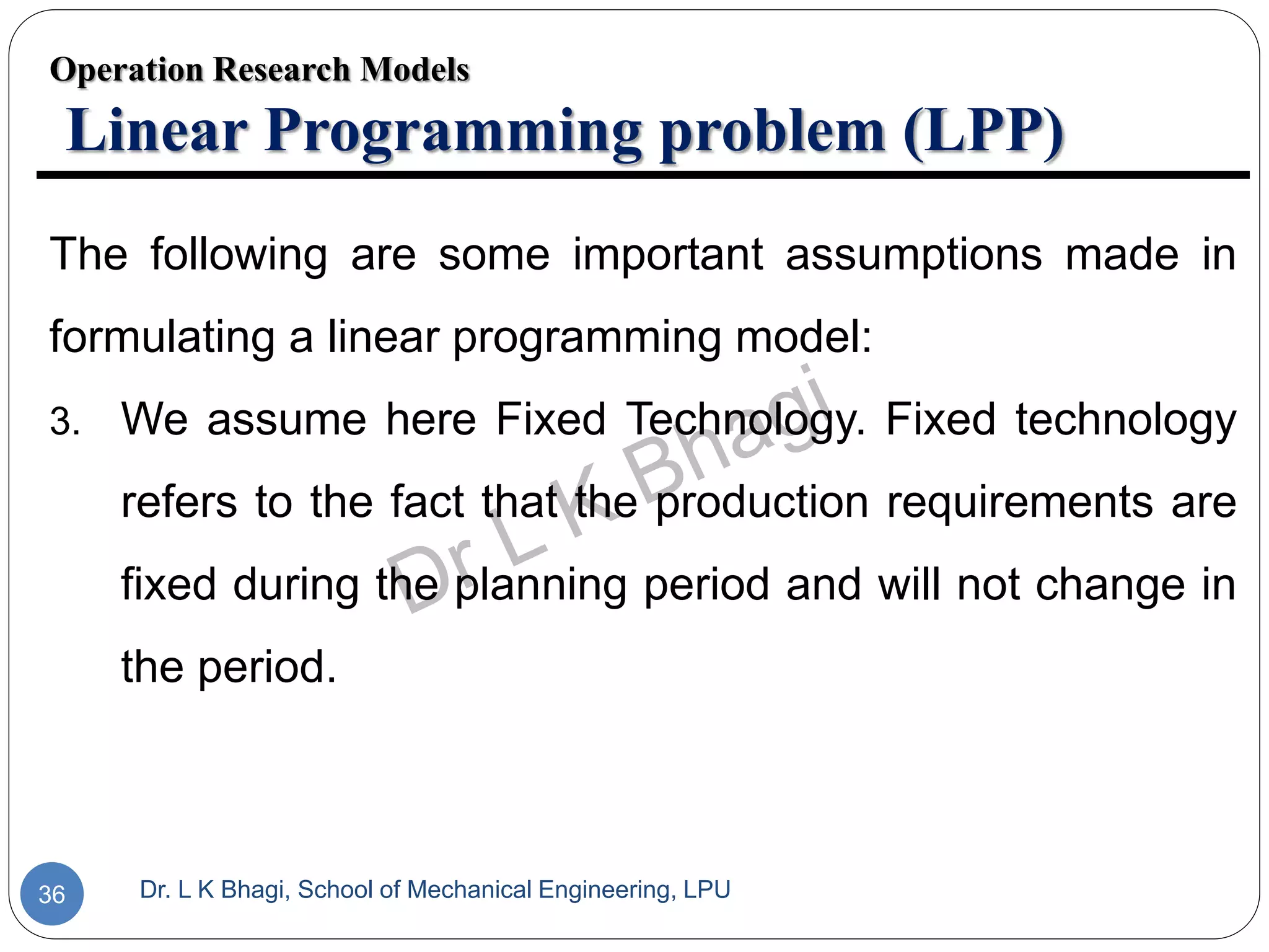 Operation research unit1 introduction and lpp graphical and simplex method | PPTX