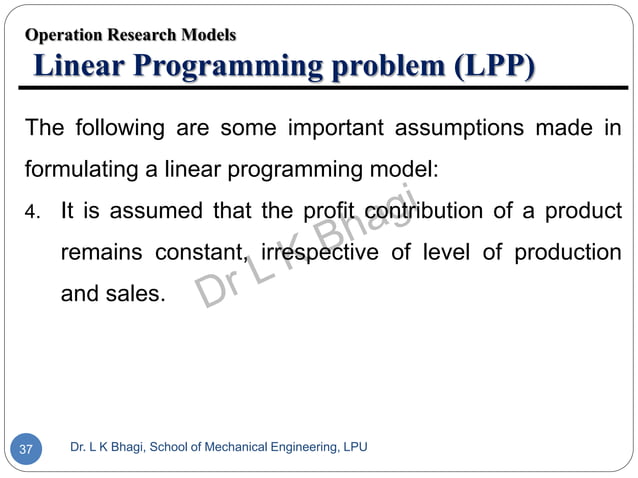 Operation research unit1 introduction and lpp graphical and simplex ...