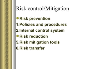 Operation Risk Management 03 | PPT