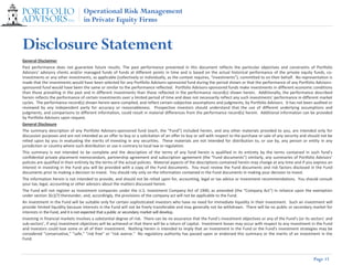 Operation risk management in Private Equity firms | PDF