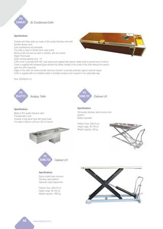 Operation room furniture mortuary equipment | PDF