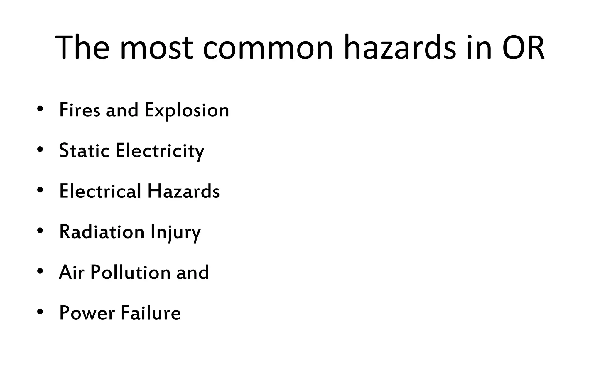 Operation room hazards AND PATIENT SAFETY | PPTX