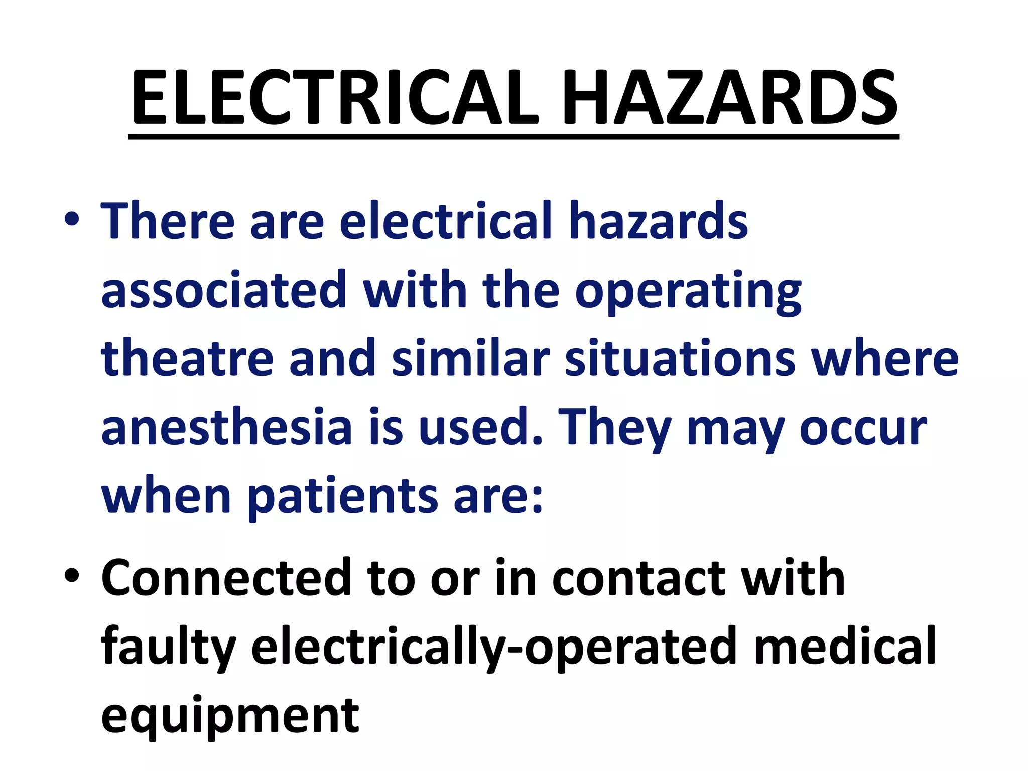 OPERATION ROOM HAZARDS | PPTX