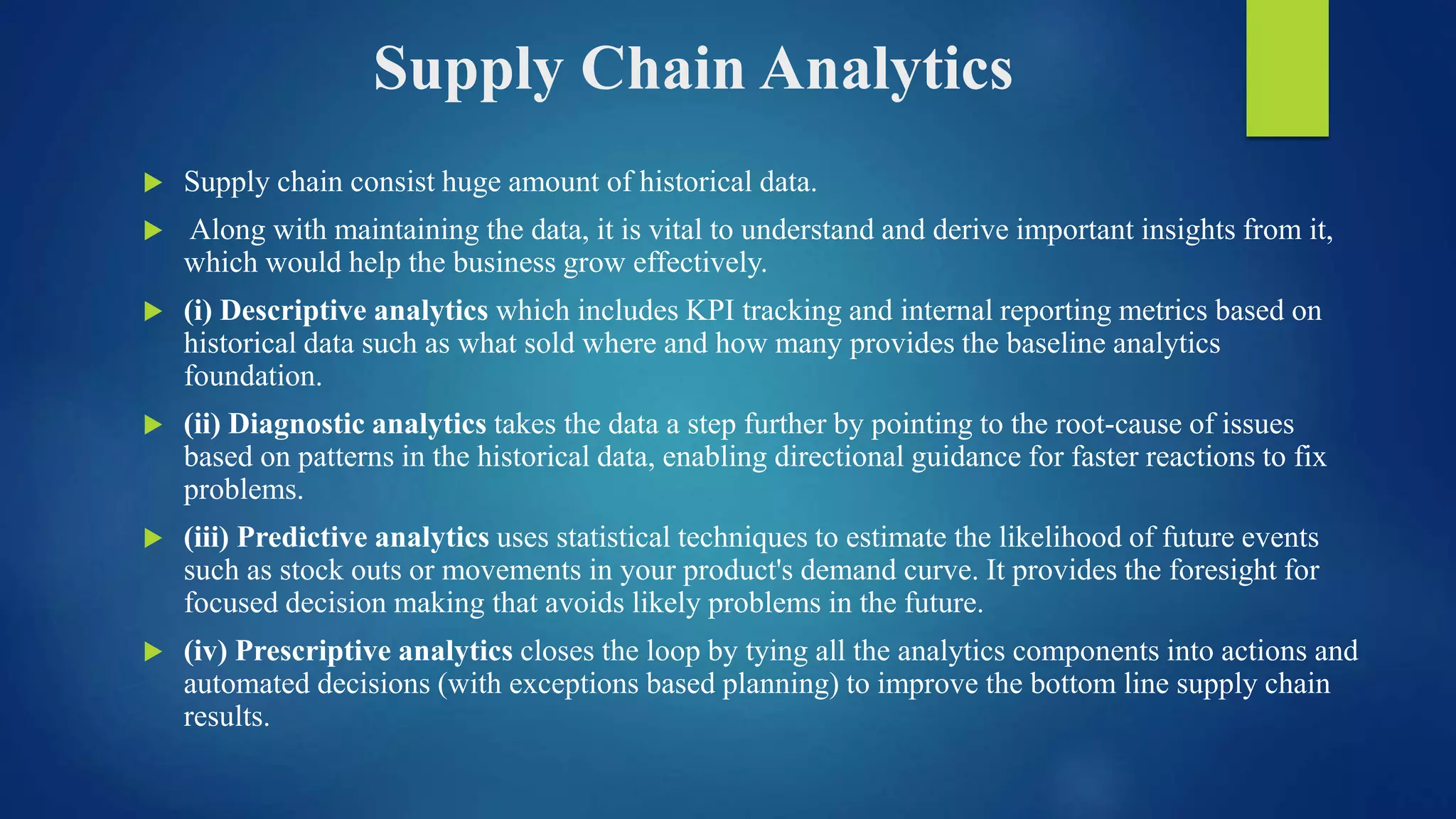 Applications of analytics in operation domain | PPTX
