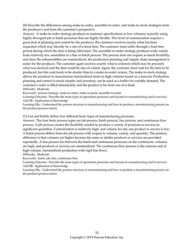 Operations Management Processes and Supply Chains 12th Edition ...