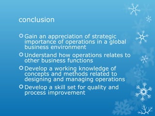 Operations and competitiveness | PPT