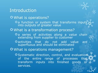 Operations and competitiveness | PPT
