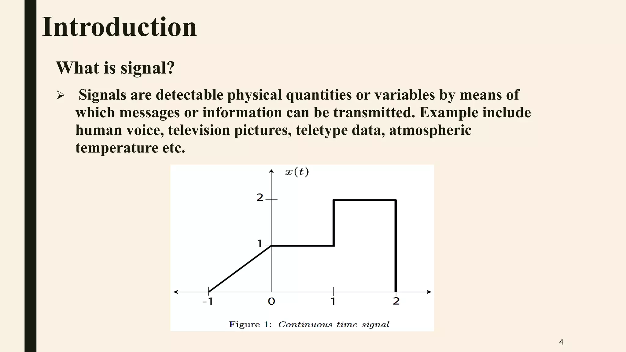Operations on Continuous Time Signals | PPTX
