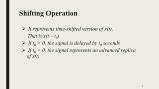 Operations on Continuous Time Signals | PPTX