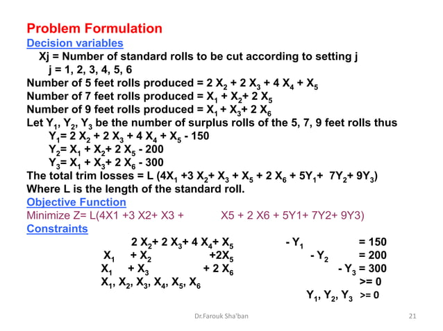 Operations research | PPTX | Computer Software and Applications | Computing