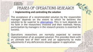 Operations-research in quantitative math | PPTX