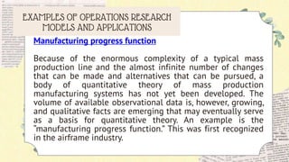 Operations-research in quantitative math | PPTX
