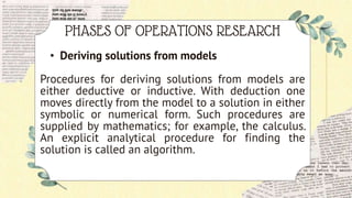 Operations-research in quantitative math | PPTX