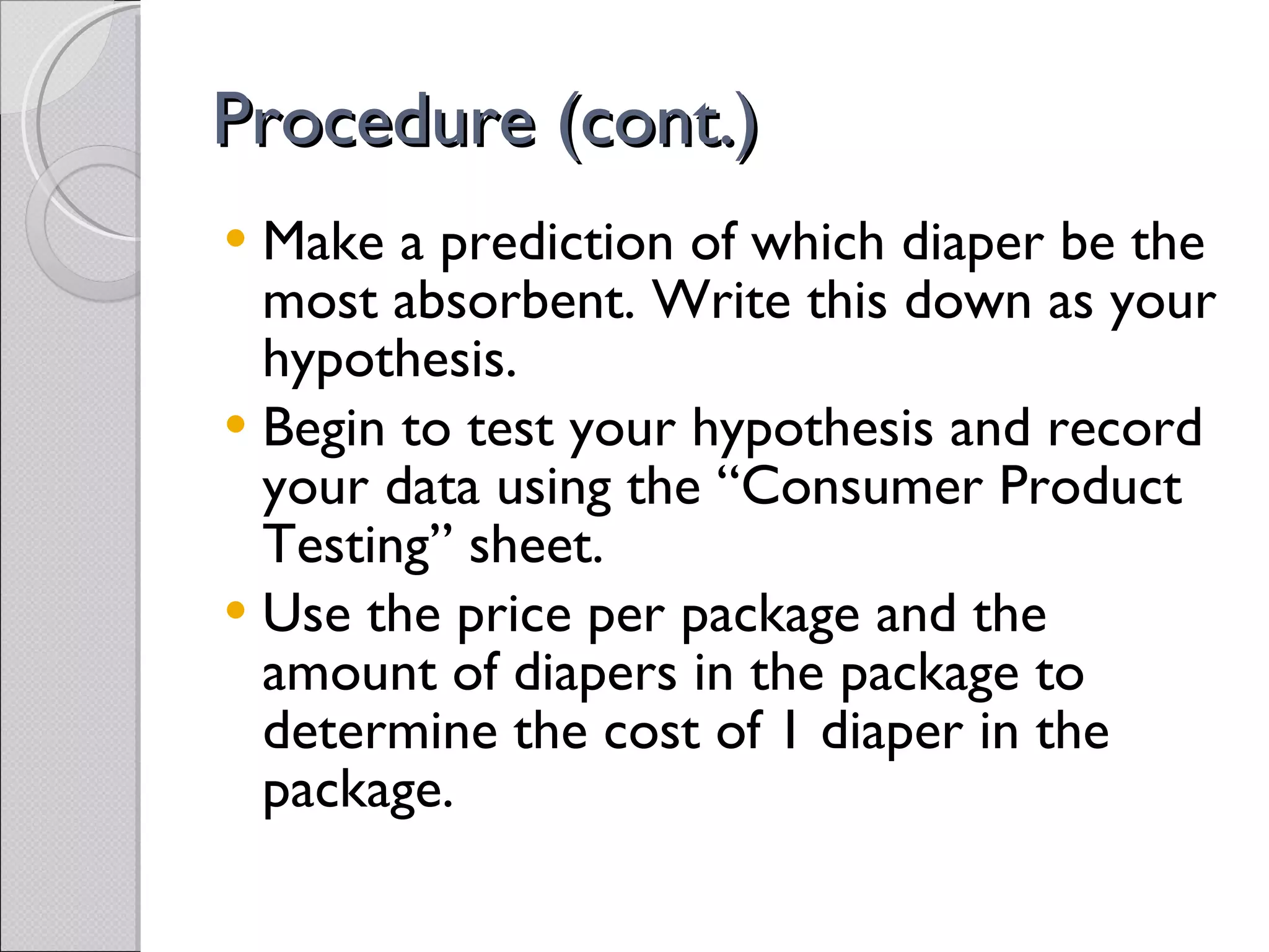 Operation Saggy, Baggy Diapers | PPT | Business and Finance