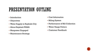 Operations and Maintenance Practices of the Water Supply System in ...