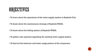 Operations and Maintenance Practices of the Water Supply System in ...